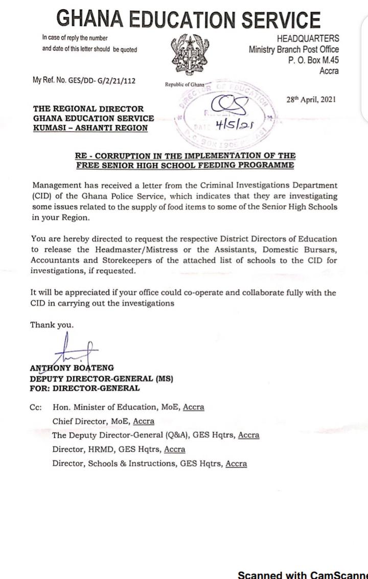 Police CID launches investigation into alleged food supply corruption ...